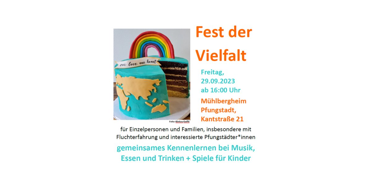 Fest der Vielfalt in Pfungstadt | Stadt Pfungstadt
