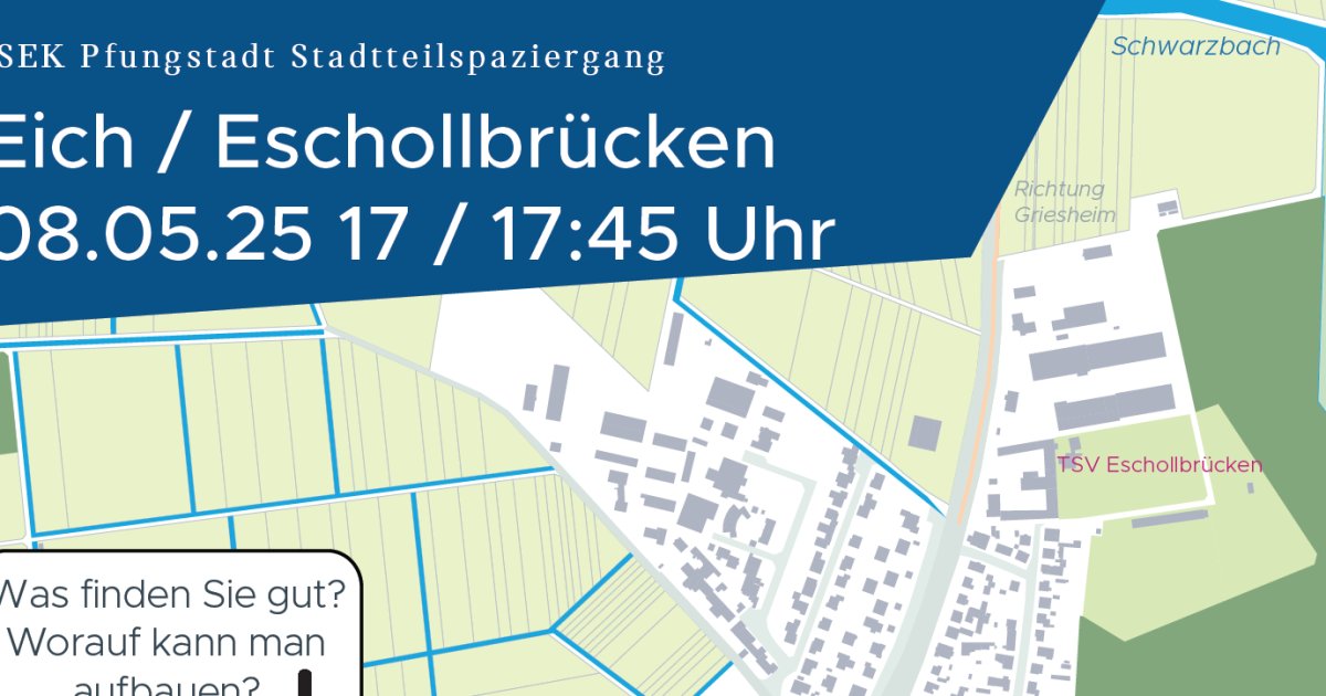 Stadtteilspaziergang Eich / Eschollbrücken | Stadt Pfungstadt